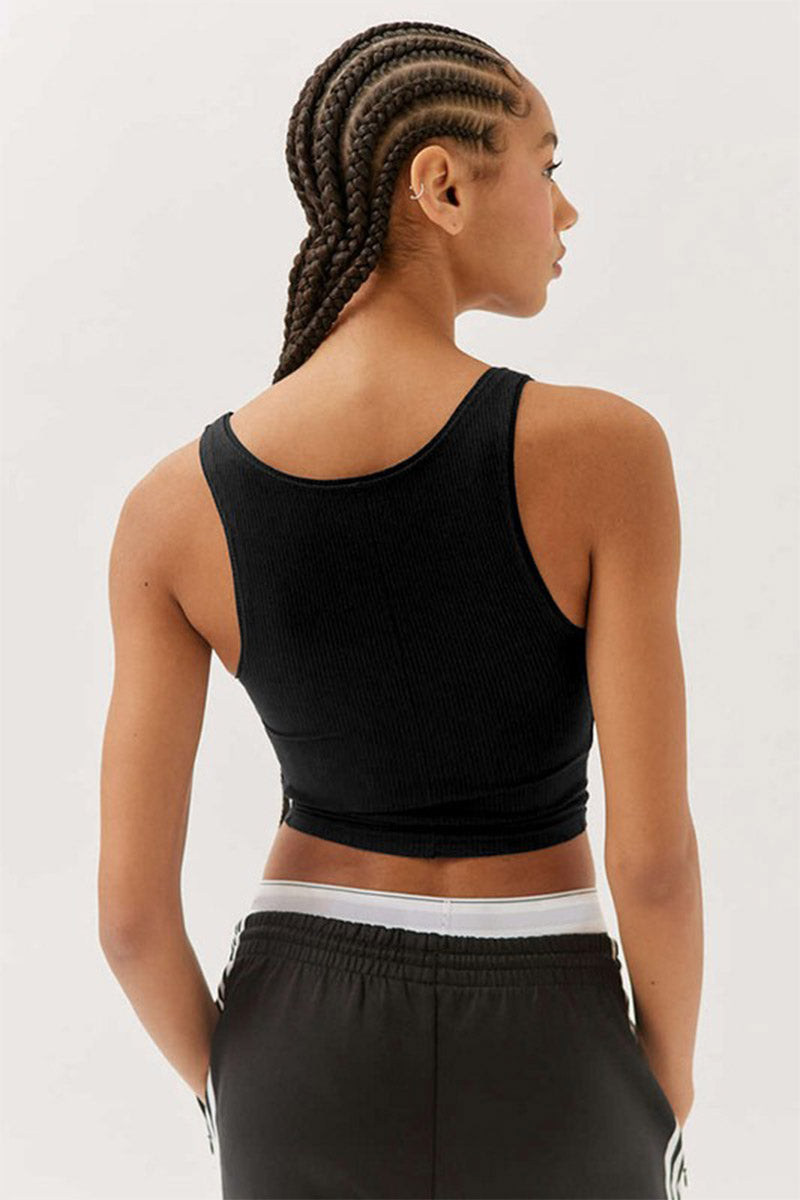 Ribbed Knit Crop Tank Top – Salt + Sea